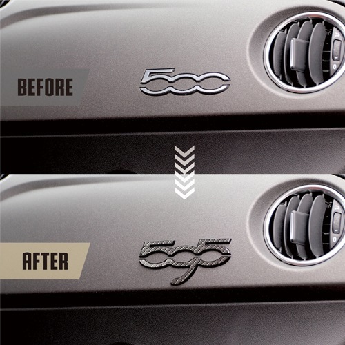 EVE DESIGN ABARTH 500 to 595 エンブレムトランスフォーマー(マーブル)｜ラテン車の雑貨とパーツ通販 FLATOUT