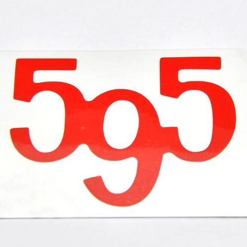 core OBJ 595 エンブレムデカール for ABARTH レッド｜ラテン車の雑貨とパーツ通販 FLATOUT