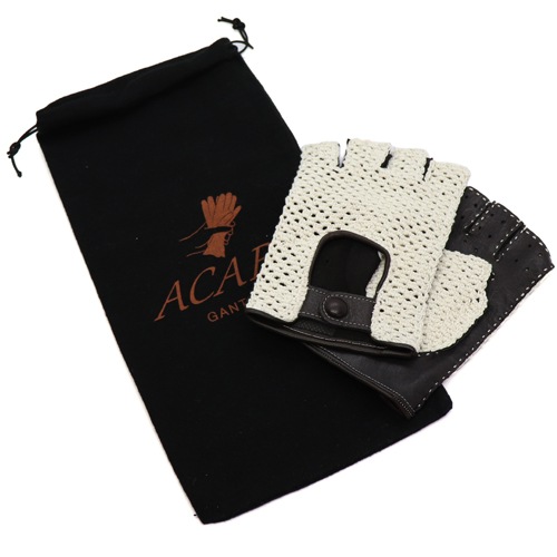 ACABA×FLATOUT ドライビンググローブ(ダークブラウン)｜ラテン車の雑貨とパーツ通販 FLATOUT