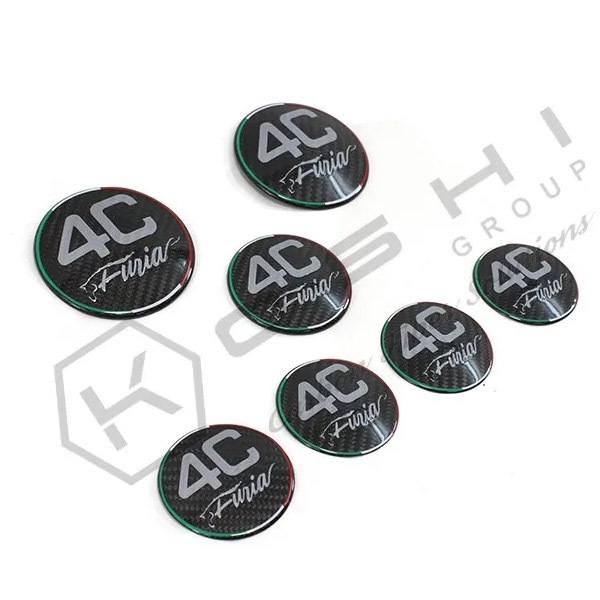 KOSHI Alfa Romeo 4C カーボンエンブレムカバーキット｜ラテン車の雑貨とパーツ通販 FLATOUT