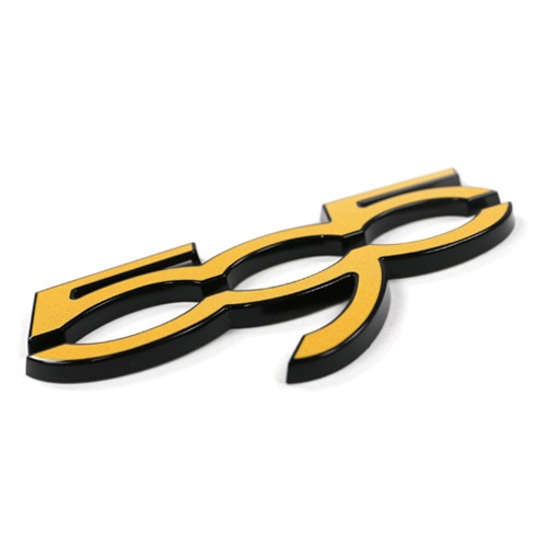 EVE DESIGN ABARTH 500 to 595 エンブレムトランスフォーマー(イエロー)｜ラテン車の雑貨とパーツ通販 FLATOUT