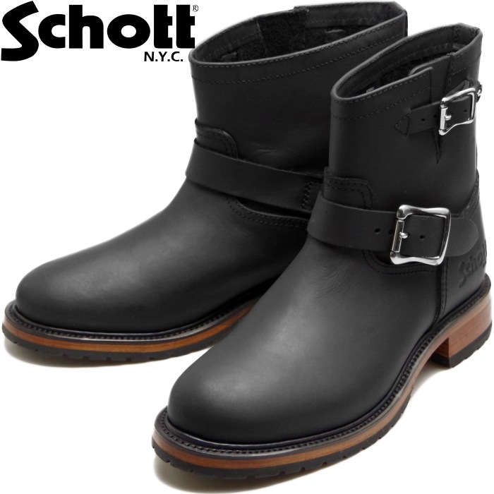 Schott ONE STAR SHORT ENGINEER BOOTS ショット ワンスター ショートエンジニアブーツ S25503 ...