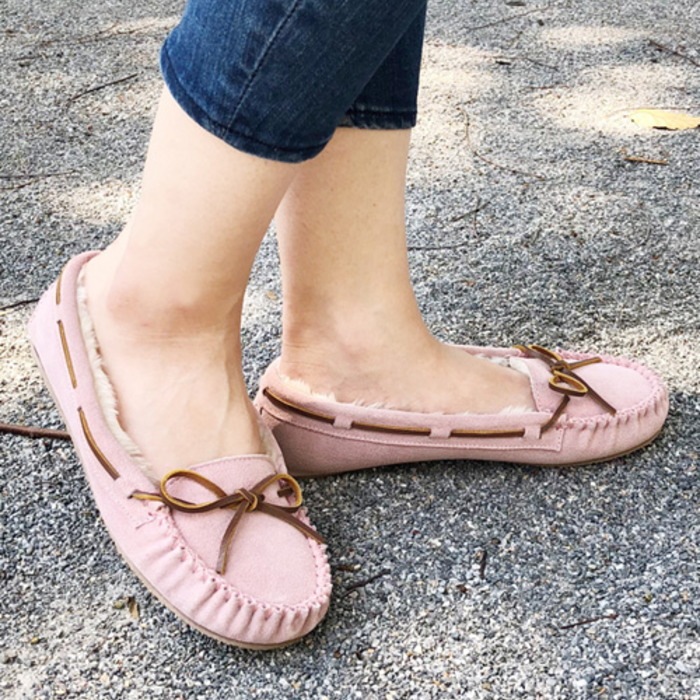 ミネトンカ モカシン ボア 正規品 MINNETONKA CALLY キャリー スリッポン レディース スエード カジュアルシューズ 本革 ...