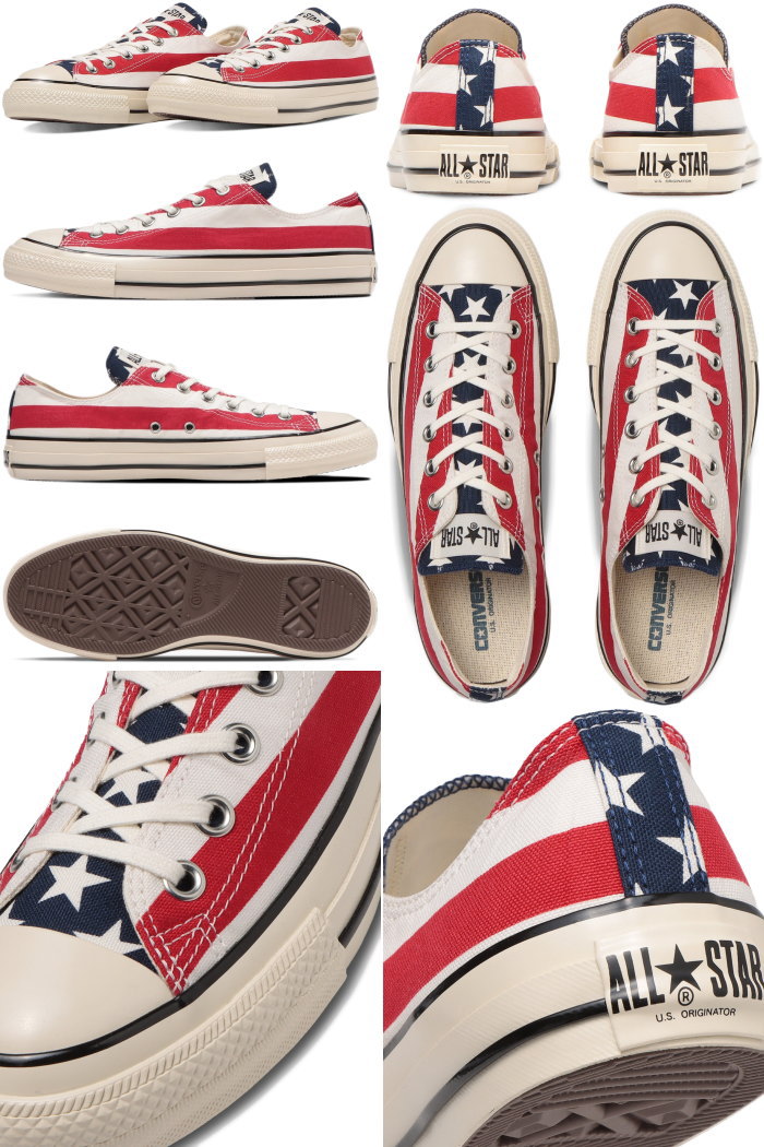 【SALE：20％OFF】 コンバース オールスター ローカット CONVERSE ALL STAR US STARS&BARS OX U.S ...