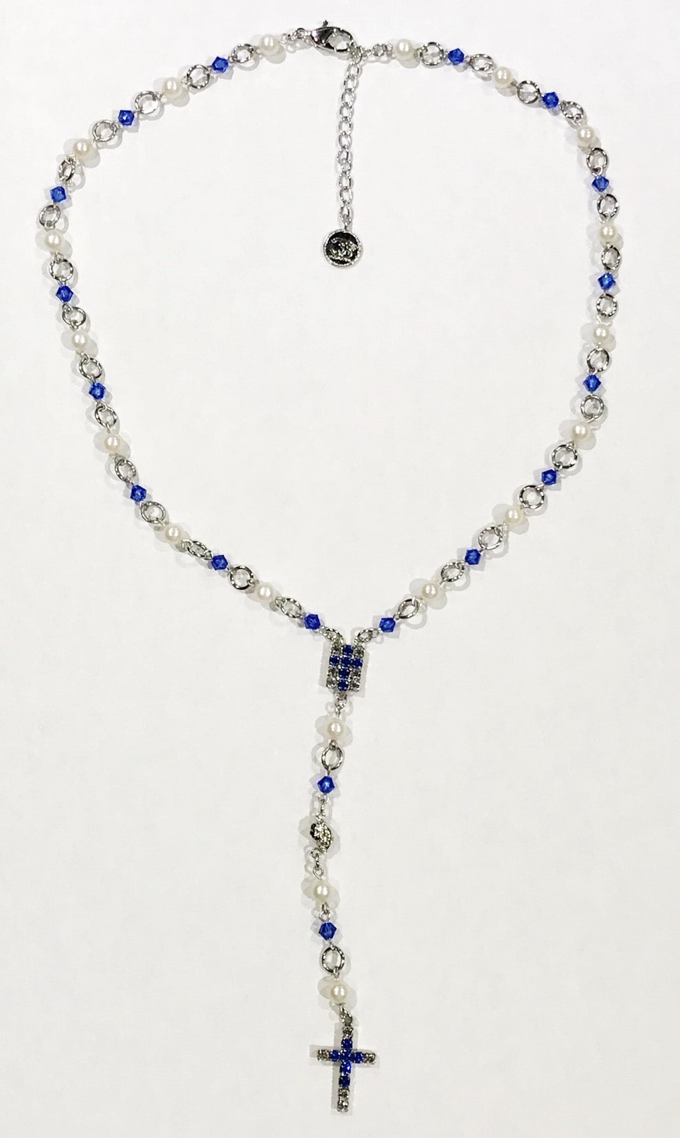 MP1455 Pearlshell Bead x Swarovski Crystal x HibiSkull Petit Rosario ...