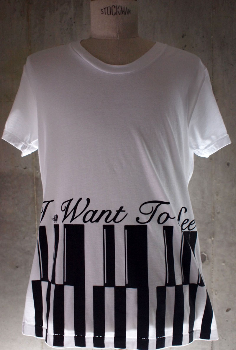 MT1640 Soft Jersey “Struct Rhythm Piano” U-Neck T-shirt #01 White & Black | すべての商品 | | FranCisT ...