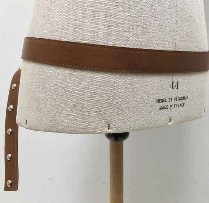 MP2850 Horse Leather Round Ring Return Studs Belt #55 TOBACCO BROWN ...