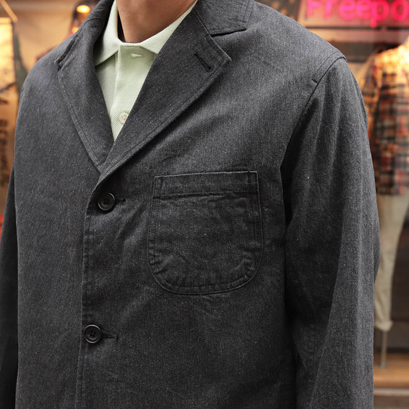 WORKERS/ワーカーズ Lounge Jacket, w/Sleeve Lining, Cotton Serge Greyの通販 ...