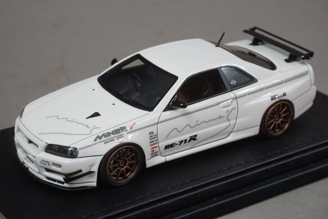 1/43 イグニッションモデル IG1817 日産 スカイライン GT-R Mine's (R34) ホワイト, Boost Gear ミニカー通販