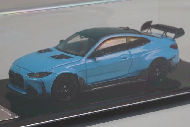 新品 SW Street Weapon 1/64 BMW G82 M4 ADRO BODY KIT Widebody Miami Blue ...