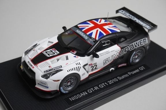 1/43 エブロ 44382 日産 GT-R GT1 Sumo Power GT 2010 #22 ホワイト/ブラック, Boost Gear ...