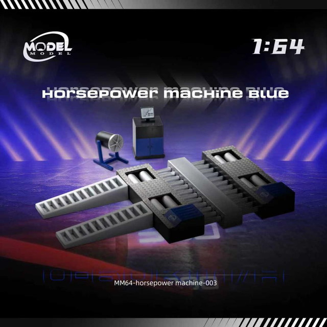 予約 ModelModel 1/64 シャーシダイナモ 馬力マシーン Horsepower Machine Blue, Boost Gear ミニカー通販