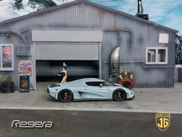 予約 Seiko JG 1/64 ケーニグセグ レゲーラ Koenigsegg Regera Glacier Blue, Boost Gear ...