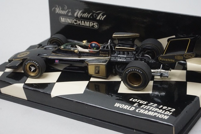1/43 ミニチャンプス 430720008 LOTUS 72 world champion 1972 E.フィッティパルディ #8(ブラック ...