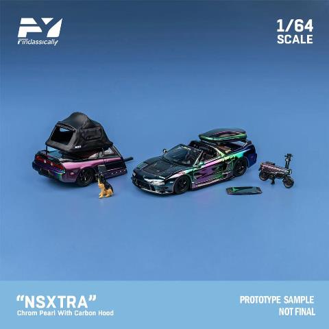 新品 FY64018 Finclassically 1/64 NSX TRA Colorful chrome デラックスバージョン ...