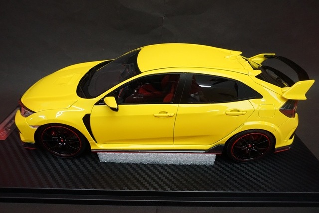 新品 20B05-06 onemodel 1/18 ホンダ Civic Type-R FK8 Phoenix Yellow, Boost ...