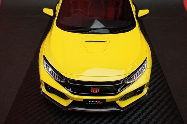 新品 20B05-06 onemodel 1/18 ホンダ Civic Type-R FK8 Phoenix Yellow, Boost ...