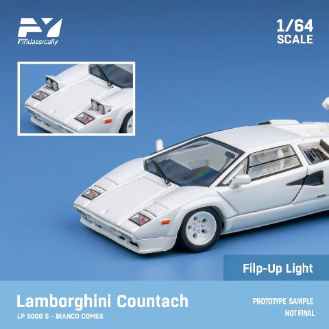 新品 FY64006 Finclassically 1/64 ランボルギーニ Countach LP5000 S white with ...