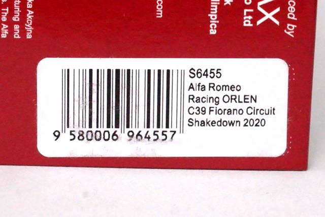 1/43 スパーク S6455 アルファロメオ レーシング ORLEN C39 Fiorano Circuit Shakedown K ...