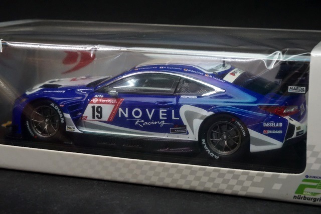 1/43 スパーク SG538 レクサス RC F GT3 RACING PROJECT BANDOH with Novel and Ring ...