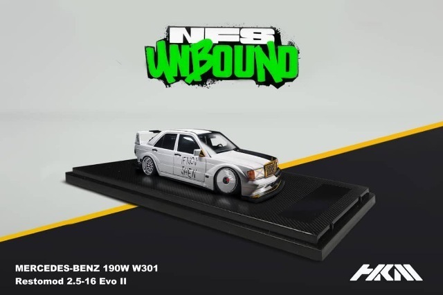 予約 HKM 1/64 Benz 190E W201 2.5-16 Evo II, Restmod Style 改造 NFS Unbound ...