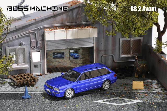 予約 Boss Machine BM 1/64 アウディ Audi RS2 Avant B4 1994 Blue, Boost Gear ミニカー通販