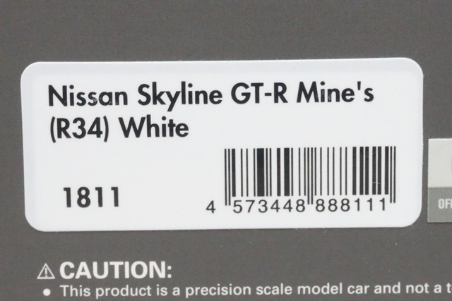 1/43 イグニッションモデル IG1811 日産 スカイライン GT-R Mine's (R34) ホワイト, Boost Gear ミニカー通販