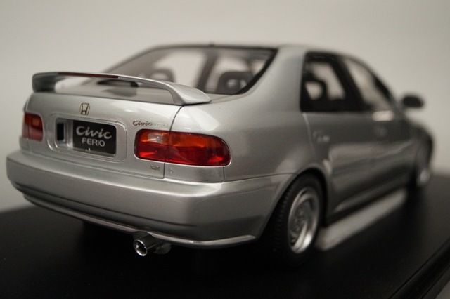 新品19D02-07 onemodel 1/18 ホンダ Civic EG9 High wing Ver. Silver, Boost ...