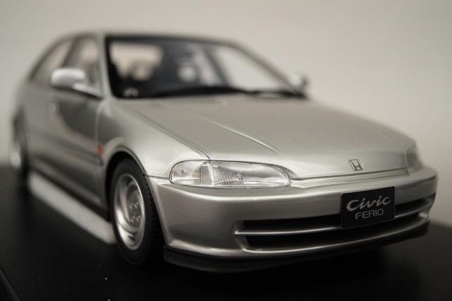 新品19D02-07 onemodel 1/18 ホンダ Civic EG9 High wing Ver. Silver, Boost ...