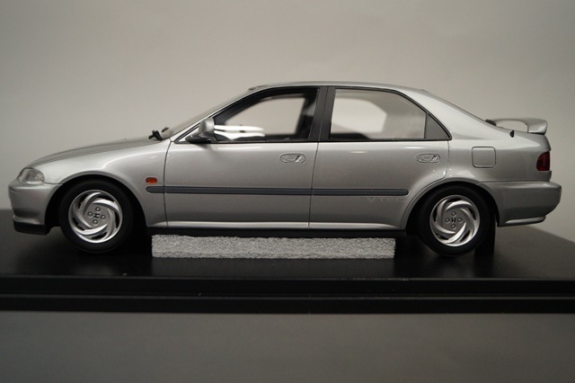新品19D02-07 onemodel 1/18 ホンダ Civic EG9 High wing Ver. Silver, Boost ...