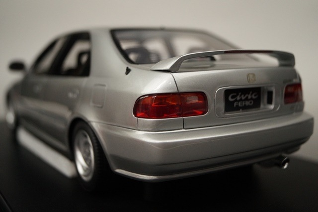 新品19D02-07 onemodel 1/18 ホンダ Civic EG9 High wing Ver. Silver, Boost ...