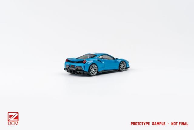 予約 DCM 1/64 Novitec 488 Pista Skyblue silver wheel, Boost Gear ミニカー通販
