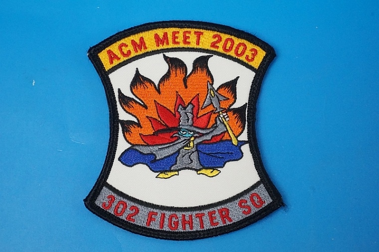 ワッペン JASDF 航空自衛隊 第302飛行隊 ACM MEET 戦競 2003年 スプーク ベルクロあり/中古｜｜飛行機模型 通販専門 エルロン