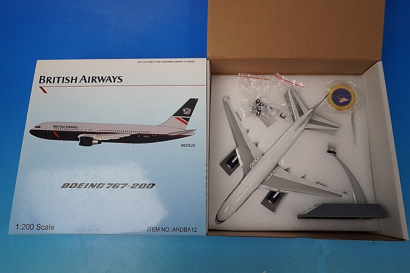 1/200 B767-200 ブリティッシュ N655US [ARDBA12] ARD Models/中古｜4897033258913｜飛行機 ...