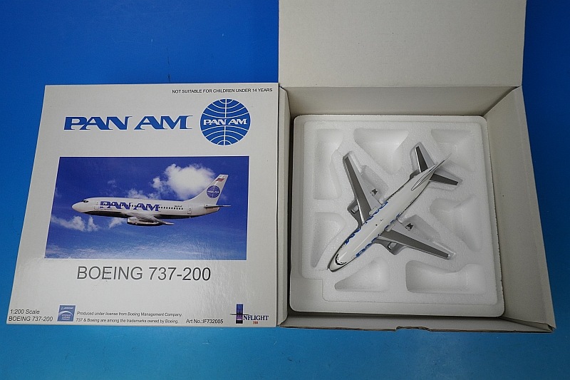 1/200 B737-200 PANAM パンナム N64AF [IF732005] インフライト/中古｜4897012742211｜模型 ...