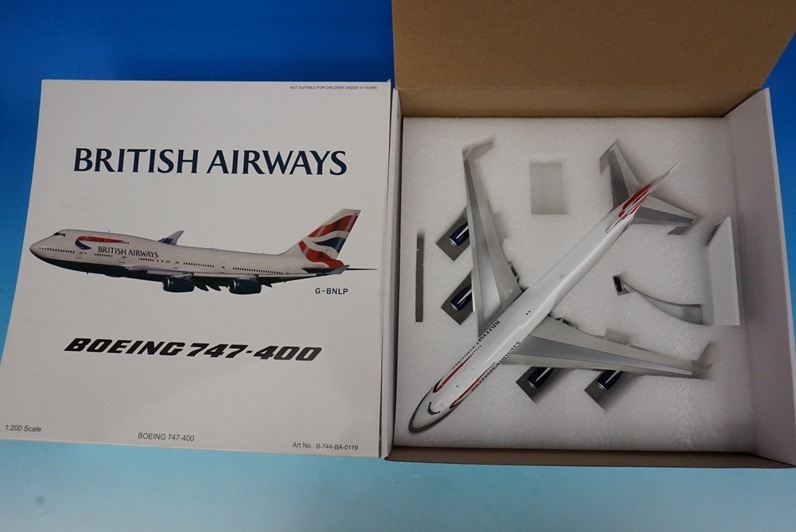 1/200 B747-400 ブリティッシュ G-BNLP [B-744-BA-0119] B-Models/中古｜｜模型・プラモデルの通販 ...