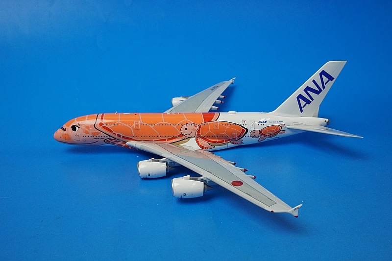 1/400 A380-800 ANA FLYING HONU サンセットオレンジ JA383A [WB4033] アビエーション/中古｜｜模型・プラモデルの通販専門 エルロン