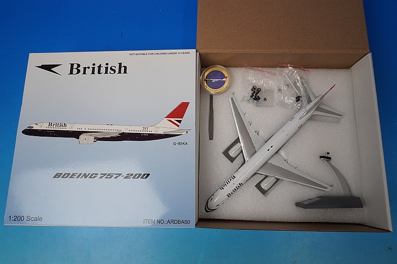 1/200 B757-200 ブリティッシュ G-BIKA [ARDBA60] ARD Models/中古｜4897033261852｜飛行機 ...