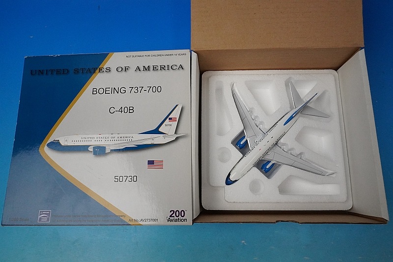 1/200 B737-700（C-40B） UNITED STATES OF AMERICA アメリカ空軍 要人輸送機 ＃50730 ...