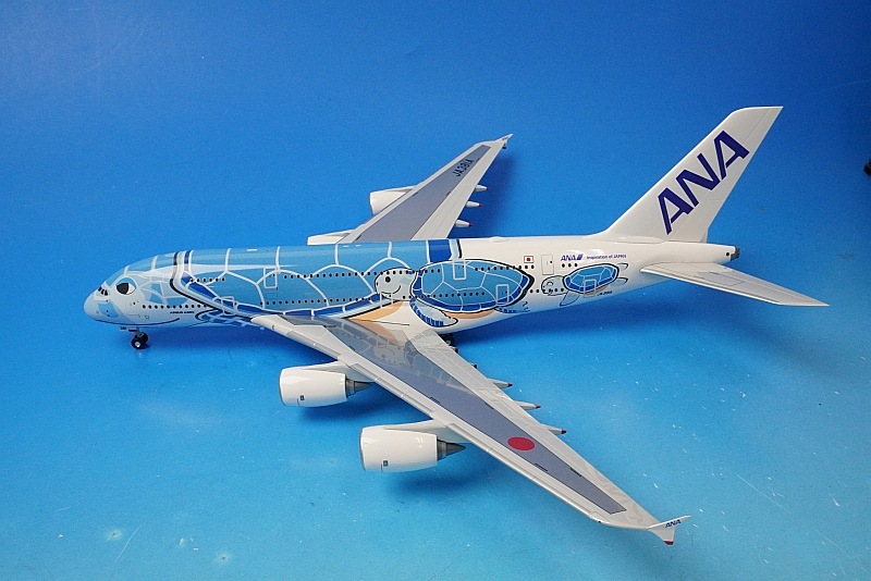 1/200 A380-841 ANA FLYING HONU ANAブルー WiFiレドーム･ギアつき JA381A [NH20162] 全日空商事/中古｜4961506201628｜模型 ...