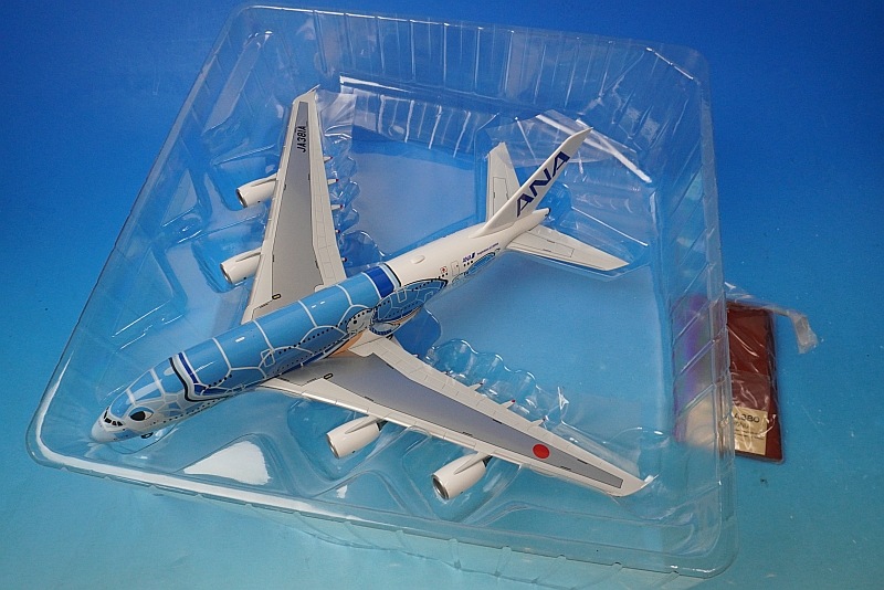 1/200 A380-841 ANA FLYING HONU ANAブルー WiFiレドーム･ギアつき JA381A [NH20162] 全日空商事/中古｜4961506201628｜模型 ...