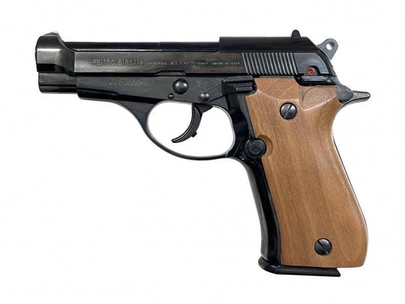 マルシン モデルガン 完成品/発火タイプ 強化版 M84 WディープブラックABS ウォールナット木製グリップ仕様 | マルシン,モデルガン,完成品 | ホビーショップフロンティア