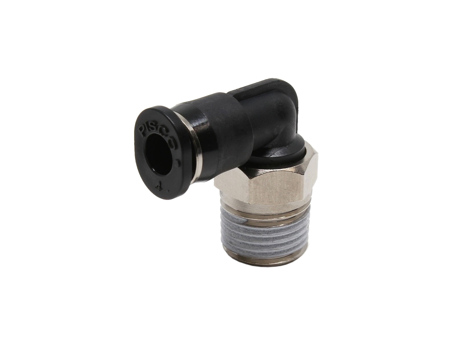 PISCO エルボ継手 チューブΦ4mm,ネジR1/8 PL4-01M | スピードシューティング関連商品,ピスコ(PISCO) | ホビーショップフロンティア