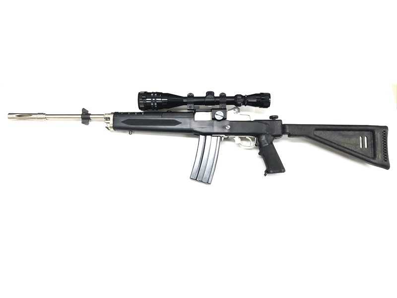 売り切れ【特選中古品】発火モデルガン タナカワークス スタームルガー Mini-14 ステンレスモデル RAMLINE製実銃ストック付 ...