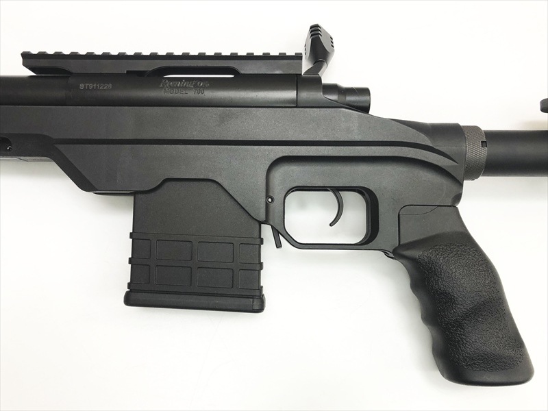 売り切れ【特選中古品】エアコッキングガン CYMA レミントンM700 MDT LSS-XL SCS ブラック スペアマガジン付 CM708 ...