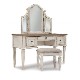 【ASHLEYオフィシャルショップ】Realyn Vanity and Mirror with Stool [size:W137 D46 ...