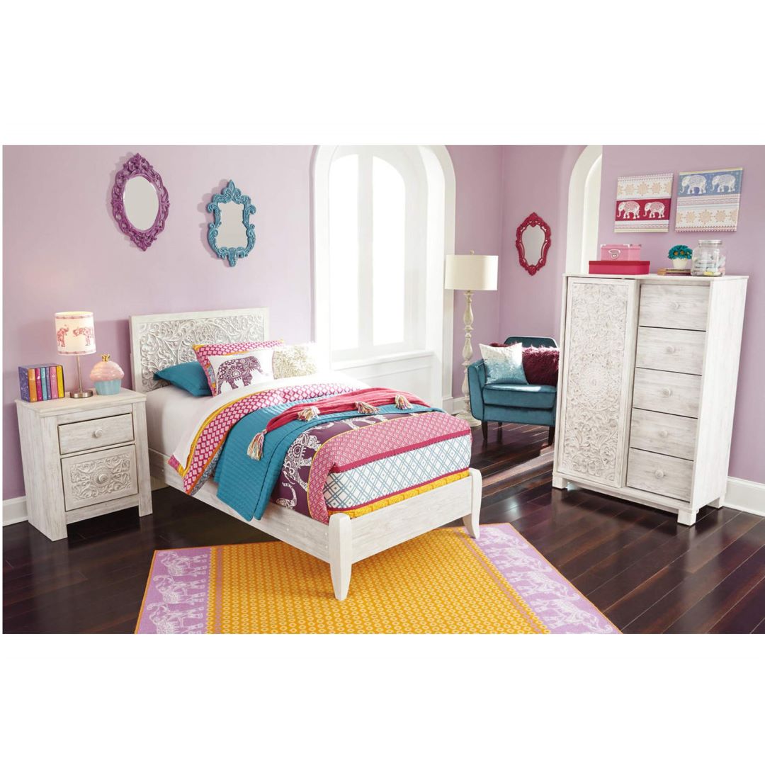 【ASHLEYオフィシャルショップ】【Twin】 Paxberry Twin Panel Bed Frame [size:W105 D201 ...