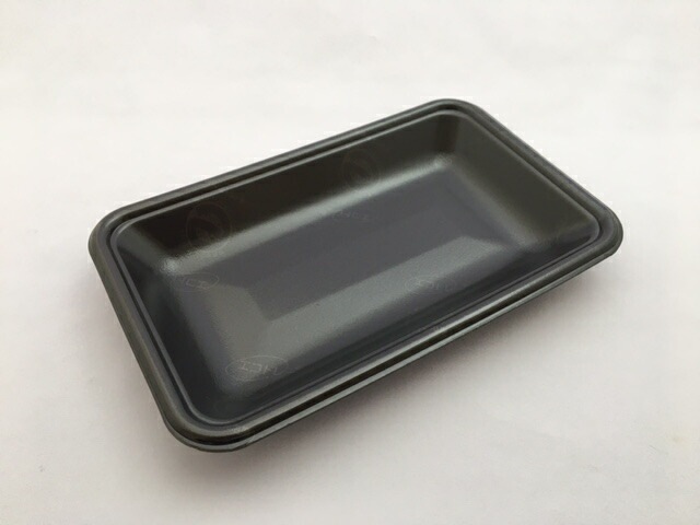 発泡 トレー エコ 黒 FLB-A12-25【100枚】196×120×25mm エフピコ PSP ブラック 食品トレー 容器 刺身 惣菜 ...