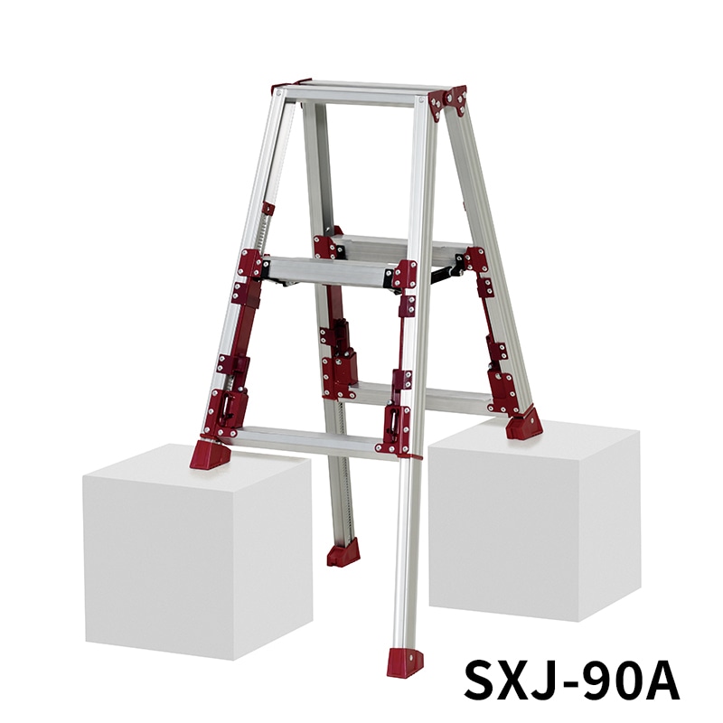 四脚アジャスト式専用脚立[上部操作タイプ ]・SXJ・Stapi（スタッピー）・全8サイズ・ピカコーポレイション製