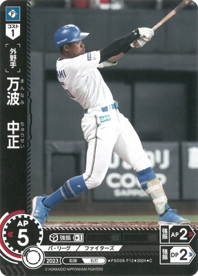 PSD06-F12 万波 中正 C | パ・リーグ スタートデッキ「北海道日本ハムファイターズ」 | ドリームオーダー専門店フルアヘッド